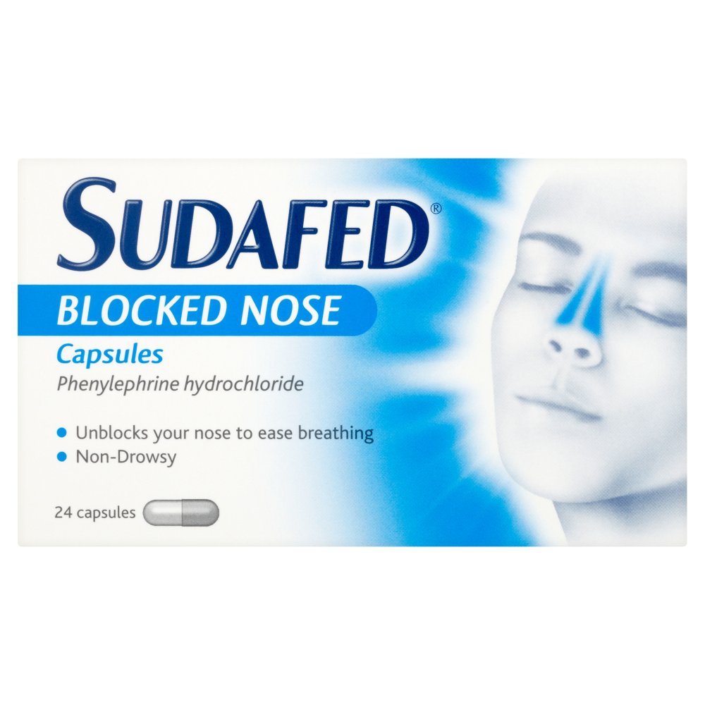 Sudafed Blocked Nose X 24 Tablets – Airmedng
