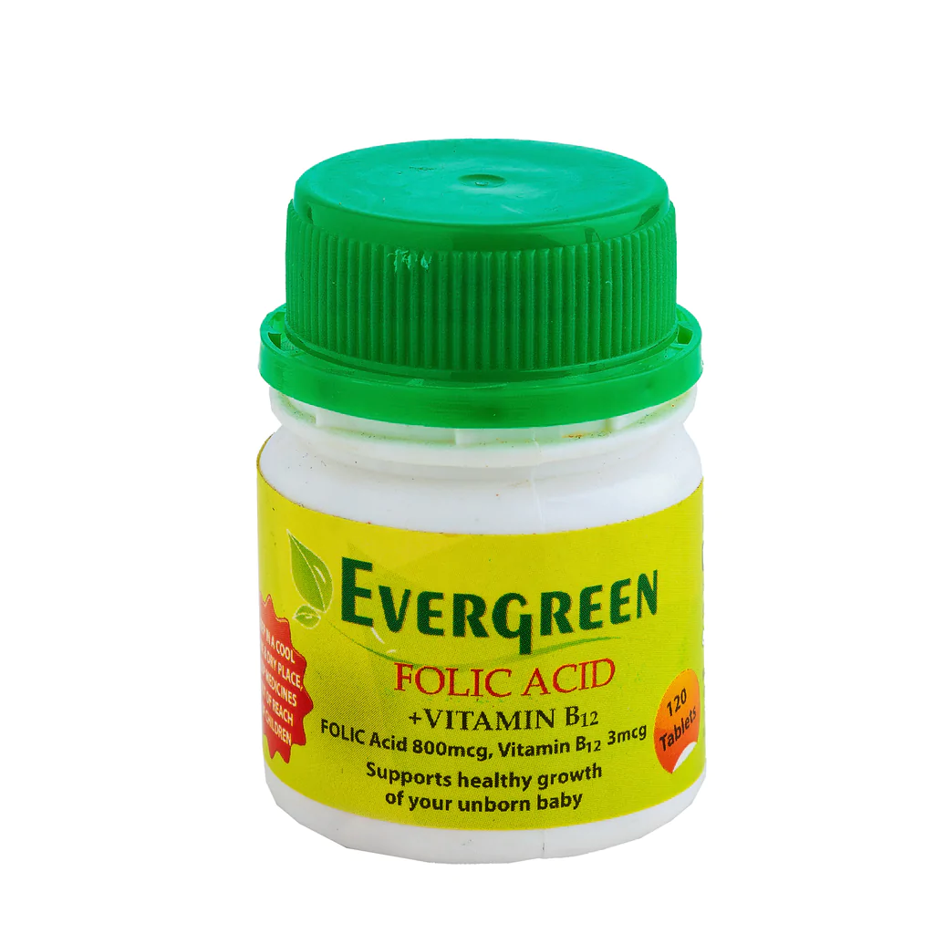 Evergreen Folic Acid X 120 Tablets – Airmedng