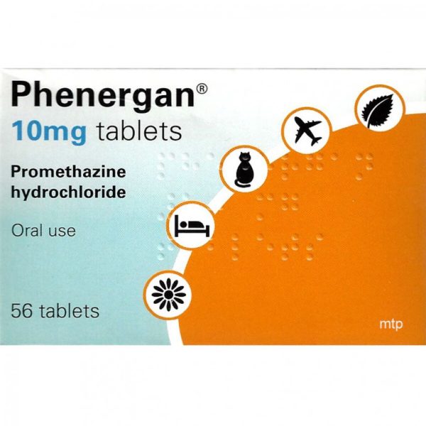 Phenergan (Promethazine) 25Mg X 14 Tablets (Blister) – Airmedng